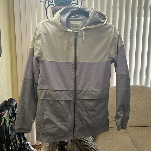 Vintage | Jackets & Coats | Vintage Colorblock Jacket White Lavender ...